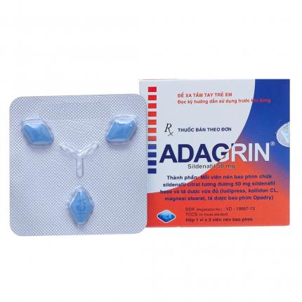 Adagrin 50mg trị rối loạn cương dương - Pharmart.vn