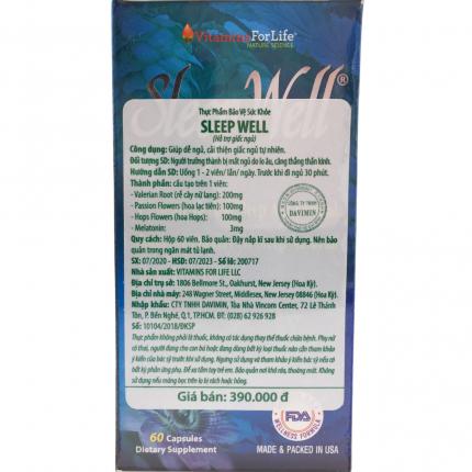 Sleep Well - Hỗ Trợ Ngủ Ngon, Ngủ Sâu Giấc - Pharmart.vn
