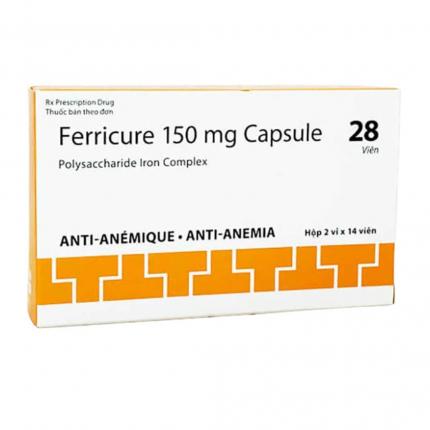 Ferricure 150mg Hộp 2 vỉ x 14 viên - Pharmart.vn