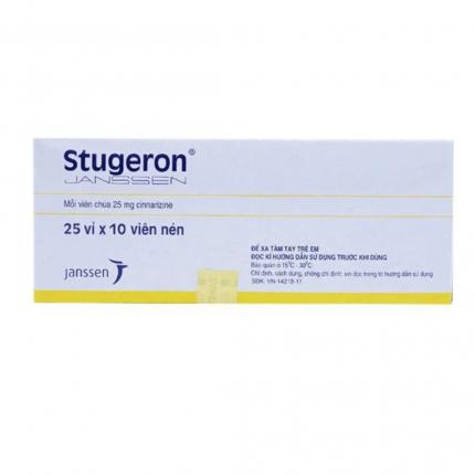 Stugeron Janssen 25mg Điều Trị Rối Loạn Tuần Hoàn Não - Pharmart.vn
