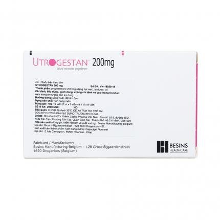Utrogestan 200mg - Điều trị rối loạn Progesteron - Pharmart.vn