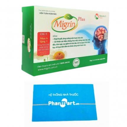 Viên uống tăng cường tuần hoàn não Migrin Plus - Pharmart.vn