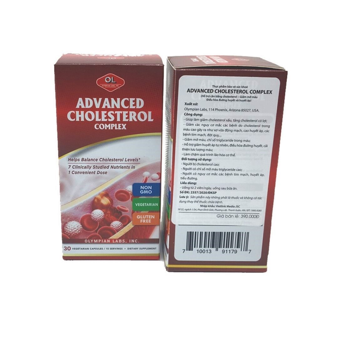 Advanced Cholesterol Complex - Giúp giảm cholesterol và mỡ máu ...