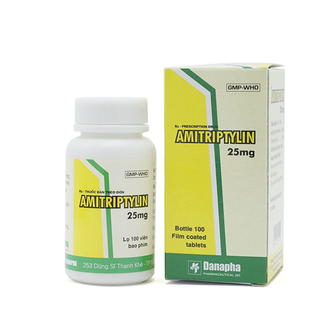 Amitriptylin 25mg Danapha - Điều trị trầm cảm - Pharmart.vn