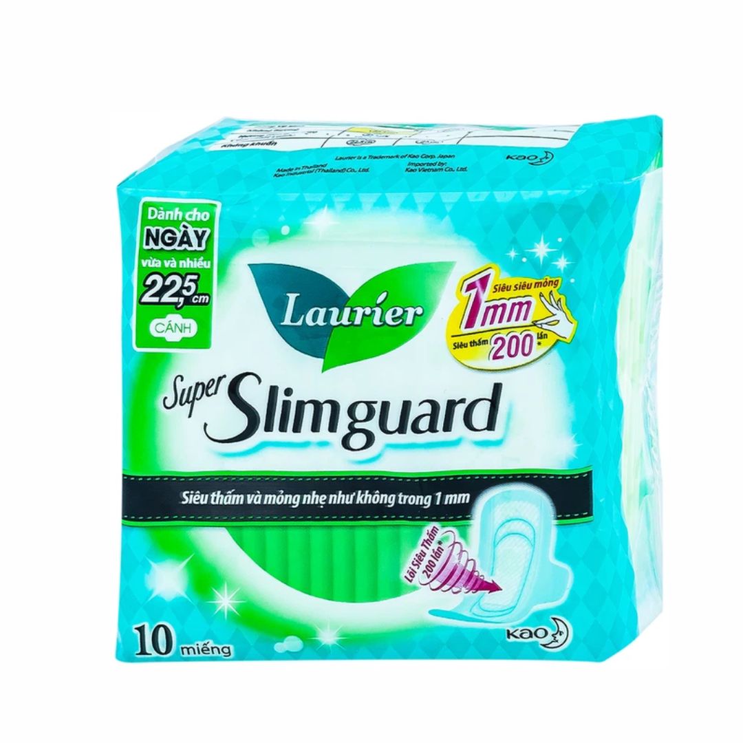 Băng Vệ Sinh Laurier Super Slimguard Siêu Mỏng 1mm - Pharmart.vn