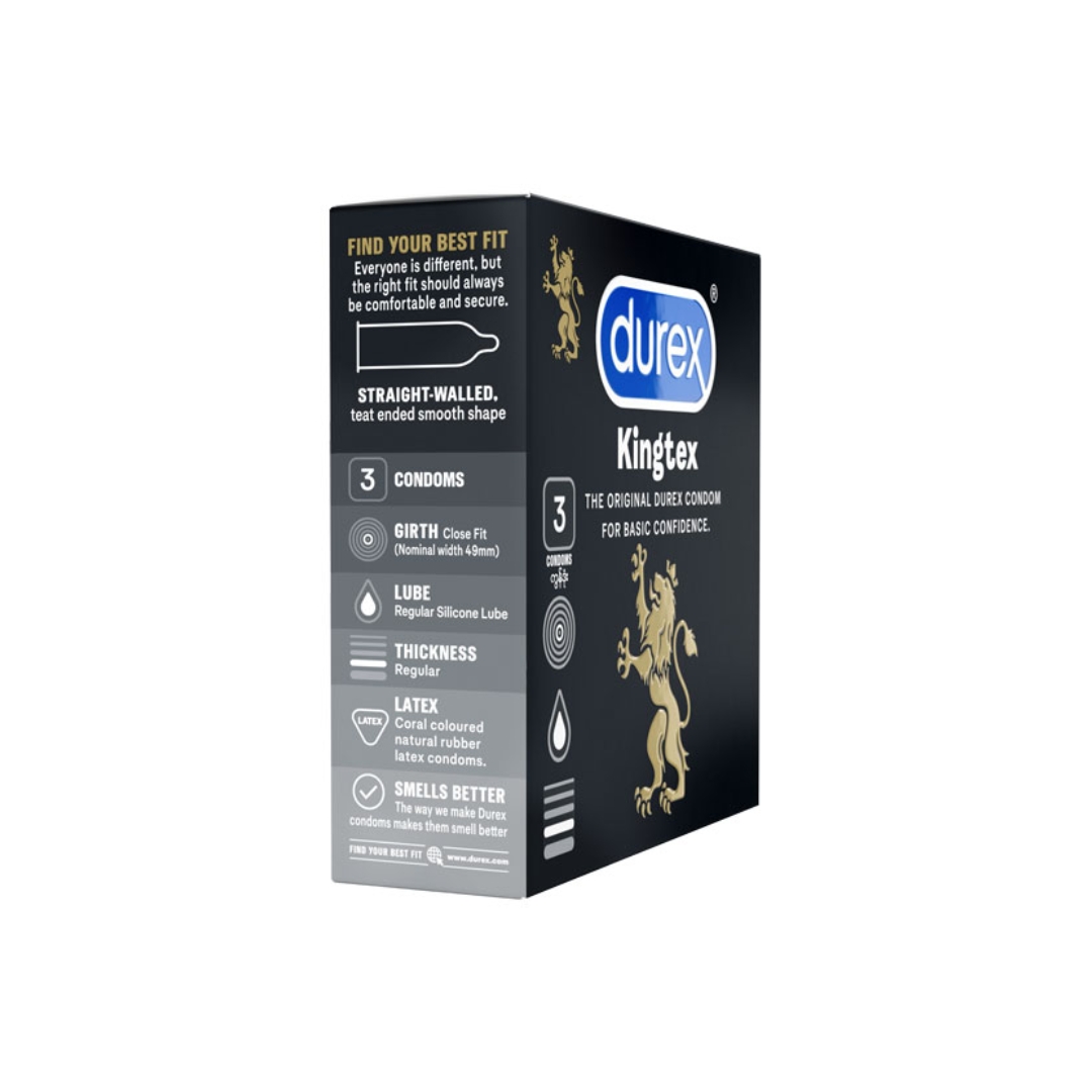 Bao cao su Durex Kingtex Hộp 3 Chiếc - Pharmart.vn