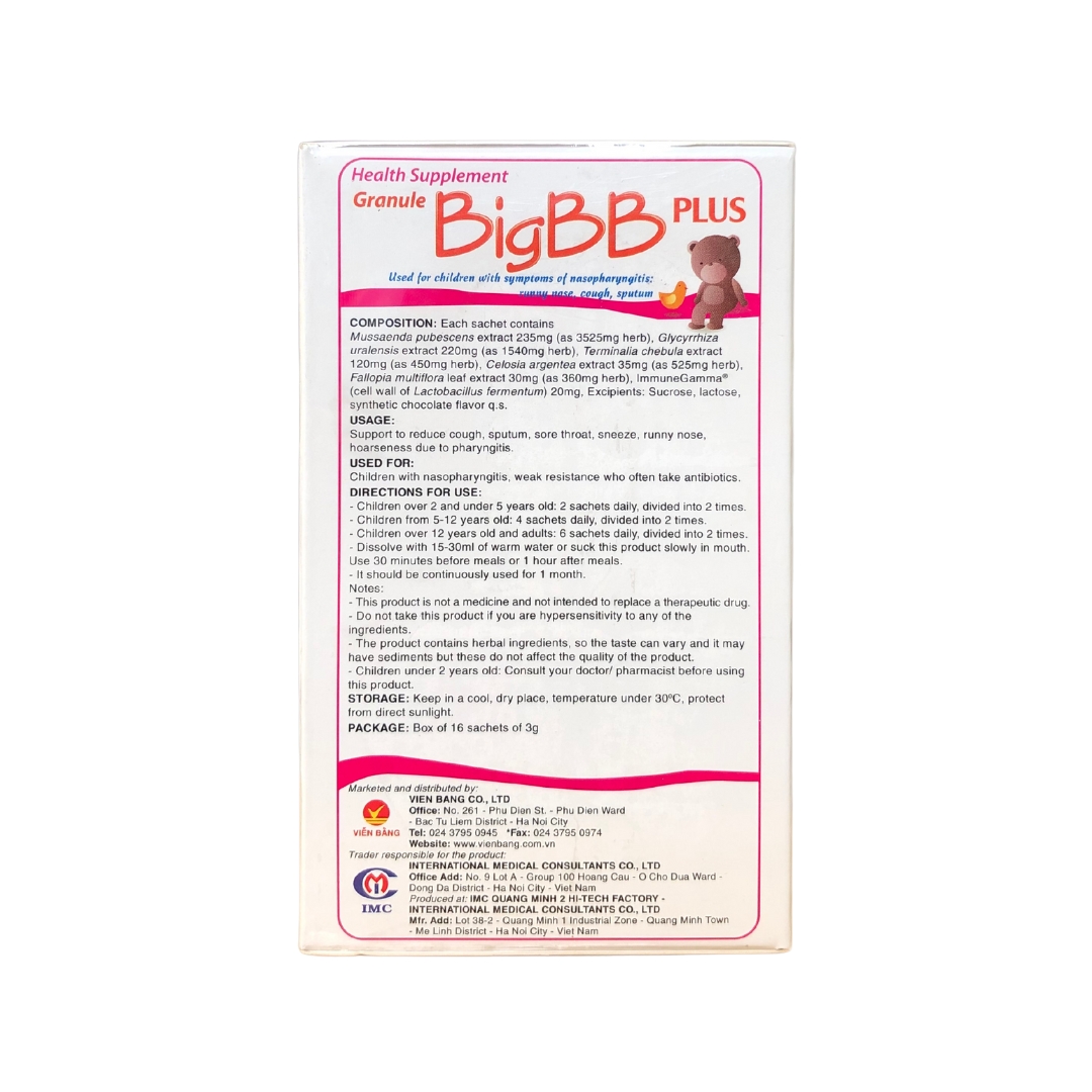 BigBB Plus - Hỗ trợ giảm viêm đường hô hấp - Pharmart.vn
