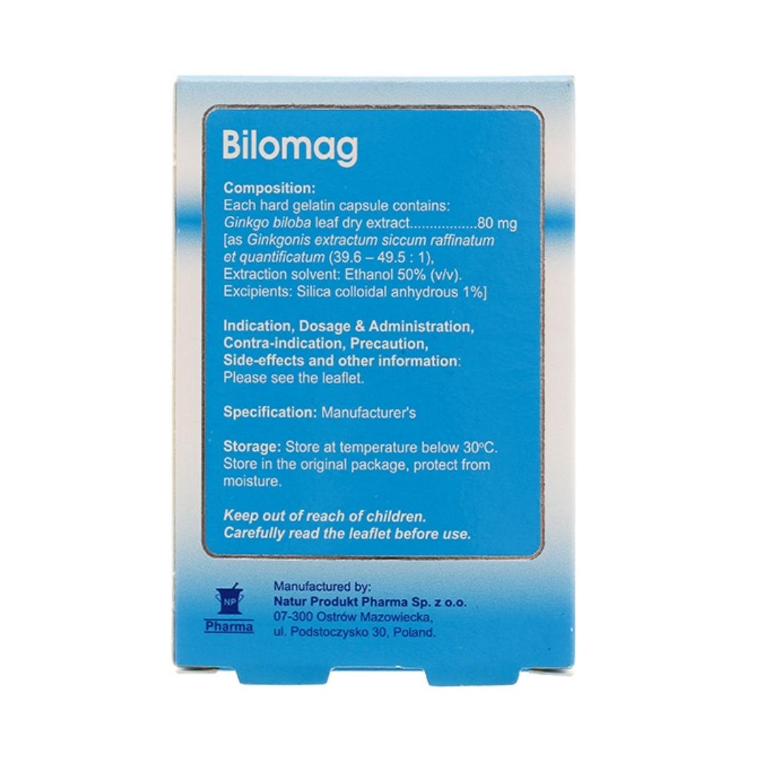 Bilomag 80mg - Cải thiện chức năng tuần hoàn não - Pharmart.vn