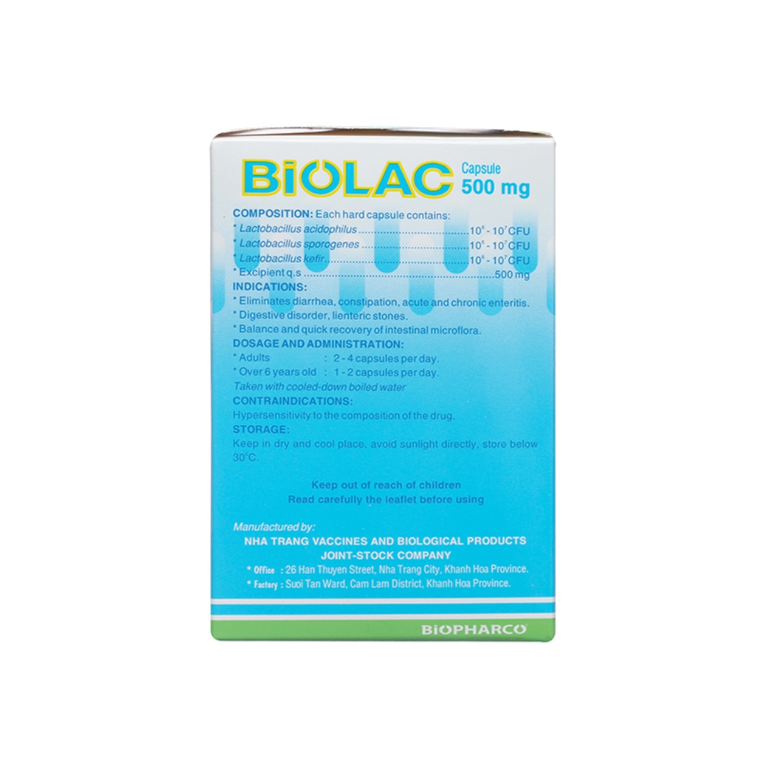Biolac - Hỗ trợ tiêu hóa, cân bằng hệ vi sinh đường ruột - Pharmart.vn