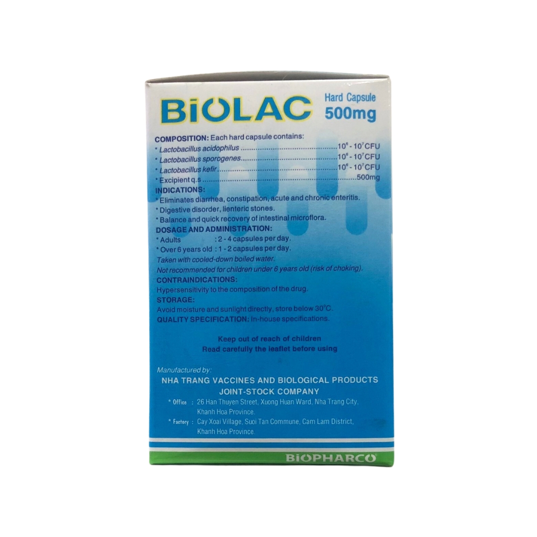 Biolac - Điều trị tiêu hóa, cân bằng hệ vi sinh đường ruột - Pharmart.vn