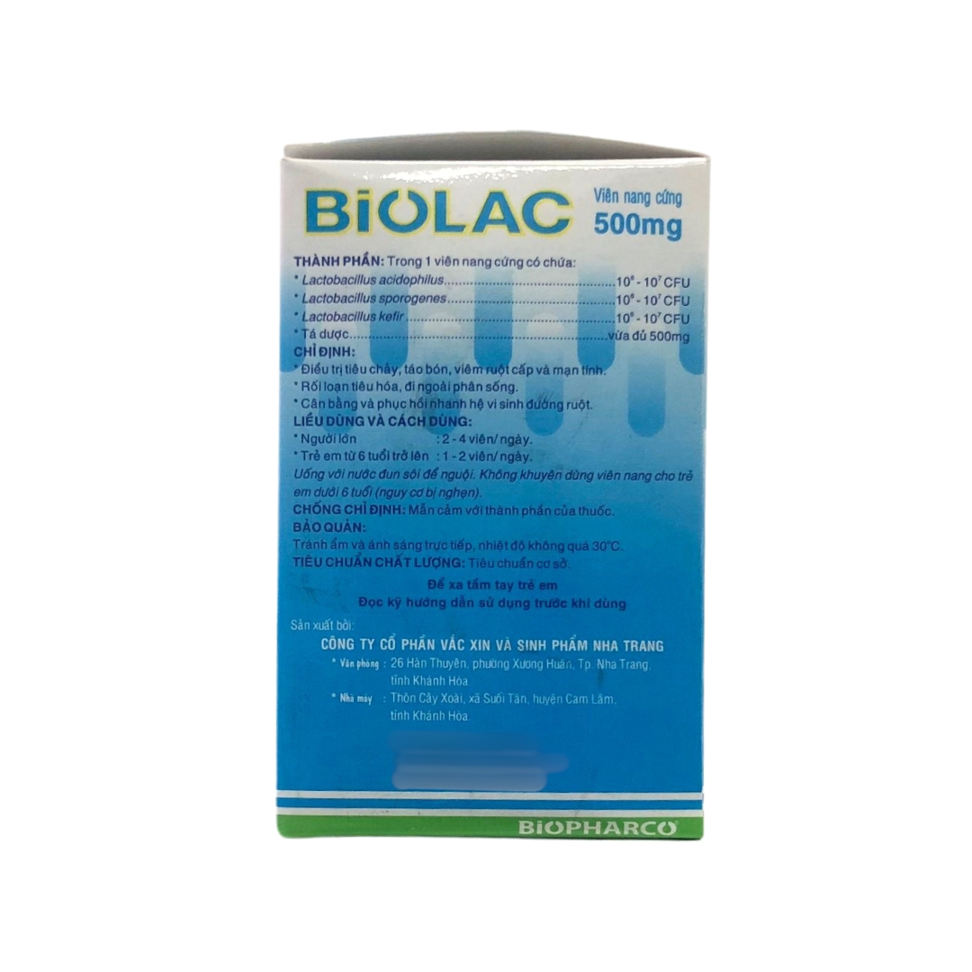 Biolac - Điều trị tiêu hóa, cân bằng hệ vi sinh đường ruột - Pharmart.vn