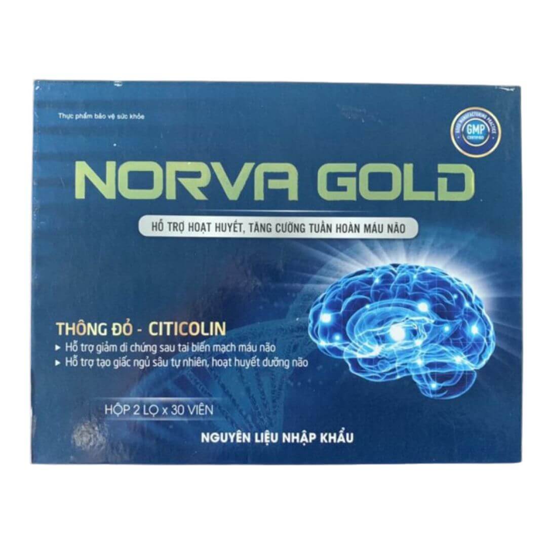 Bổ não Norva Gold - Hỗ trợ hoạt huyết, tăng cường tuần hoàn máu não ...