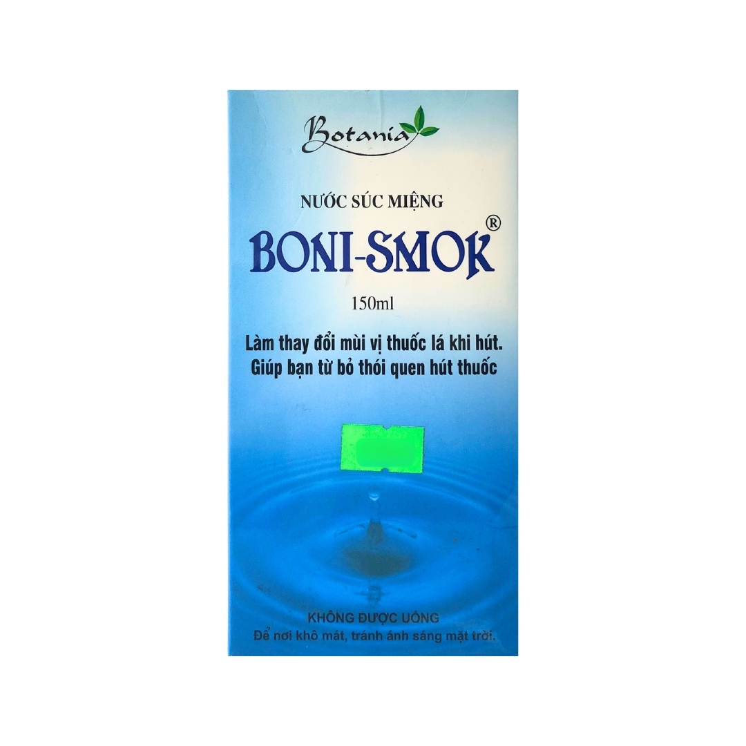 Boni Smok - Nước súc miệng làm giảm cơn thèm thuốc lá chai 150ml ...