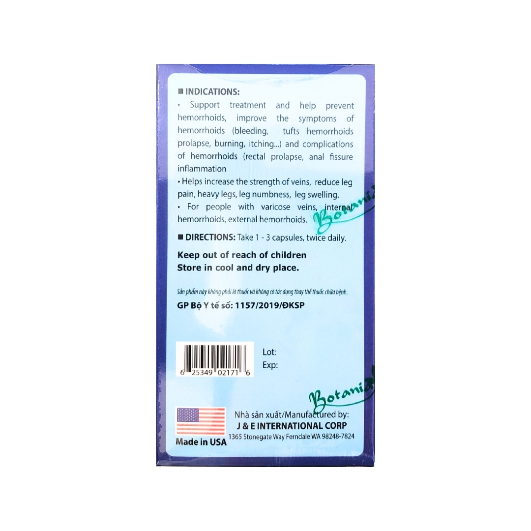 Boni Vein - Hỗ trợ suy giãn tĩnh mạch - Pharmart.vn