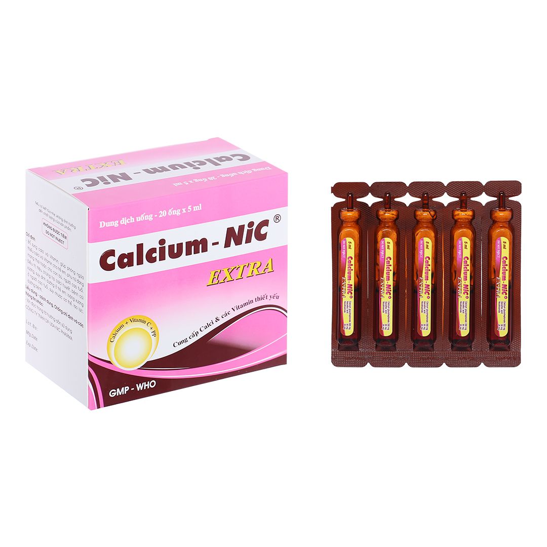 Calcium-Nic Extra 10ml hộp 20 ống - Pharmart.vn