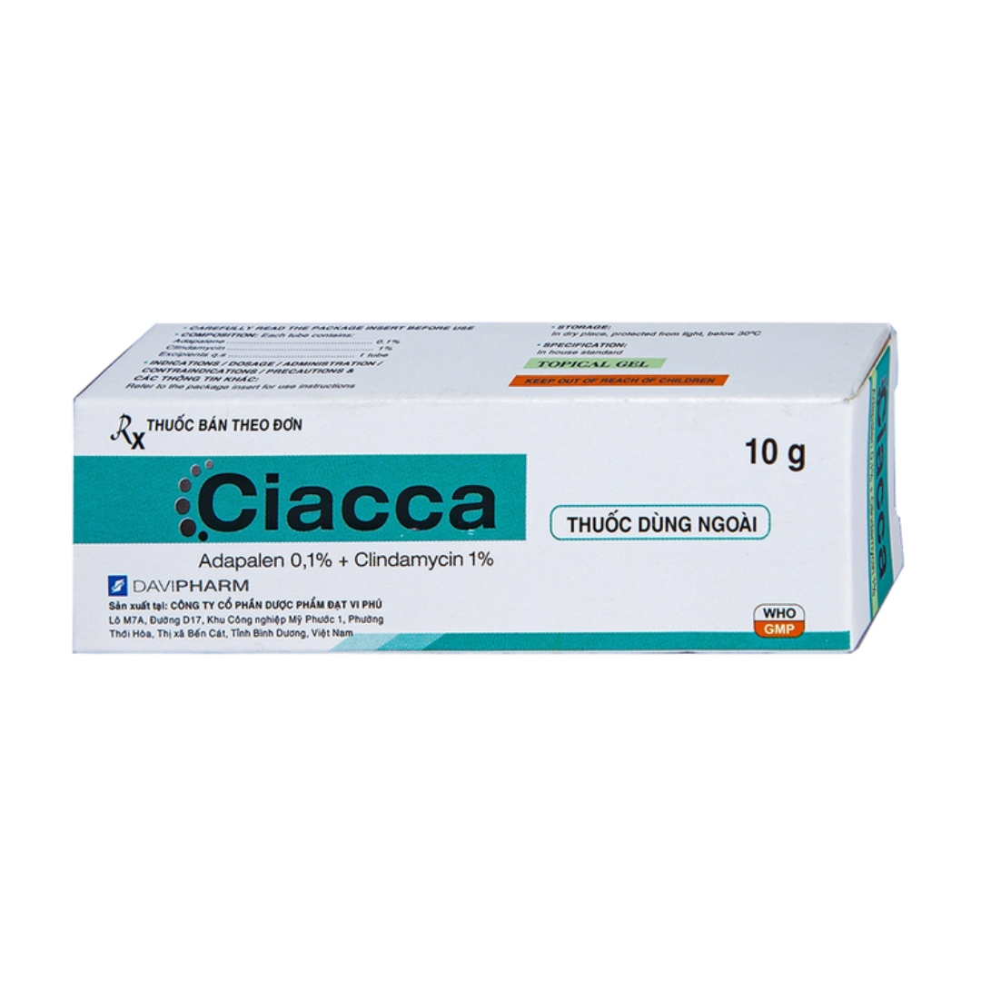 Ciacca Gel - Điều trị mụn trứng cá từ nhẹ đến vừa - Pharmart.vn