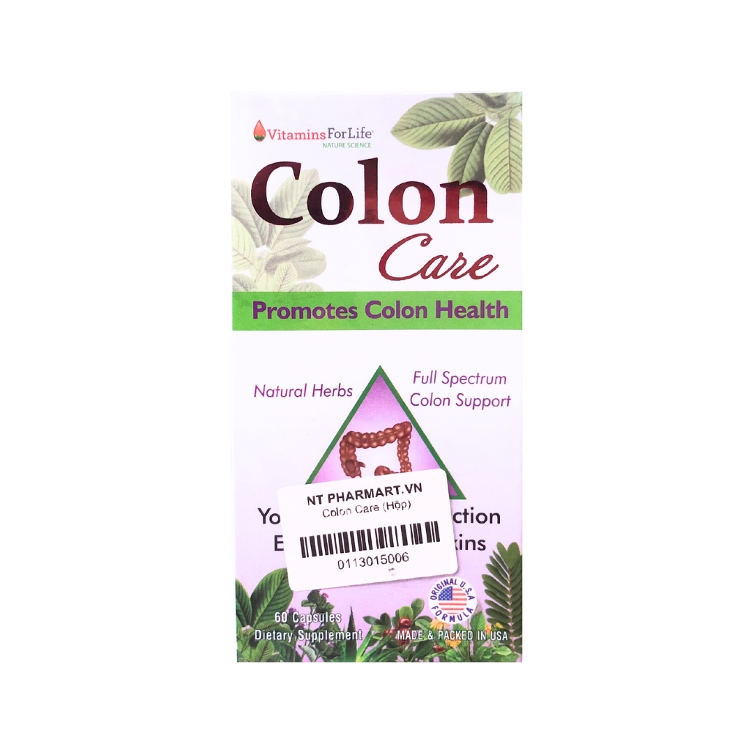 Colon Care - Hỗ trợ sức khỏe hệ tiêu hóa, nhuận tràng - Pharmart.vn