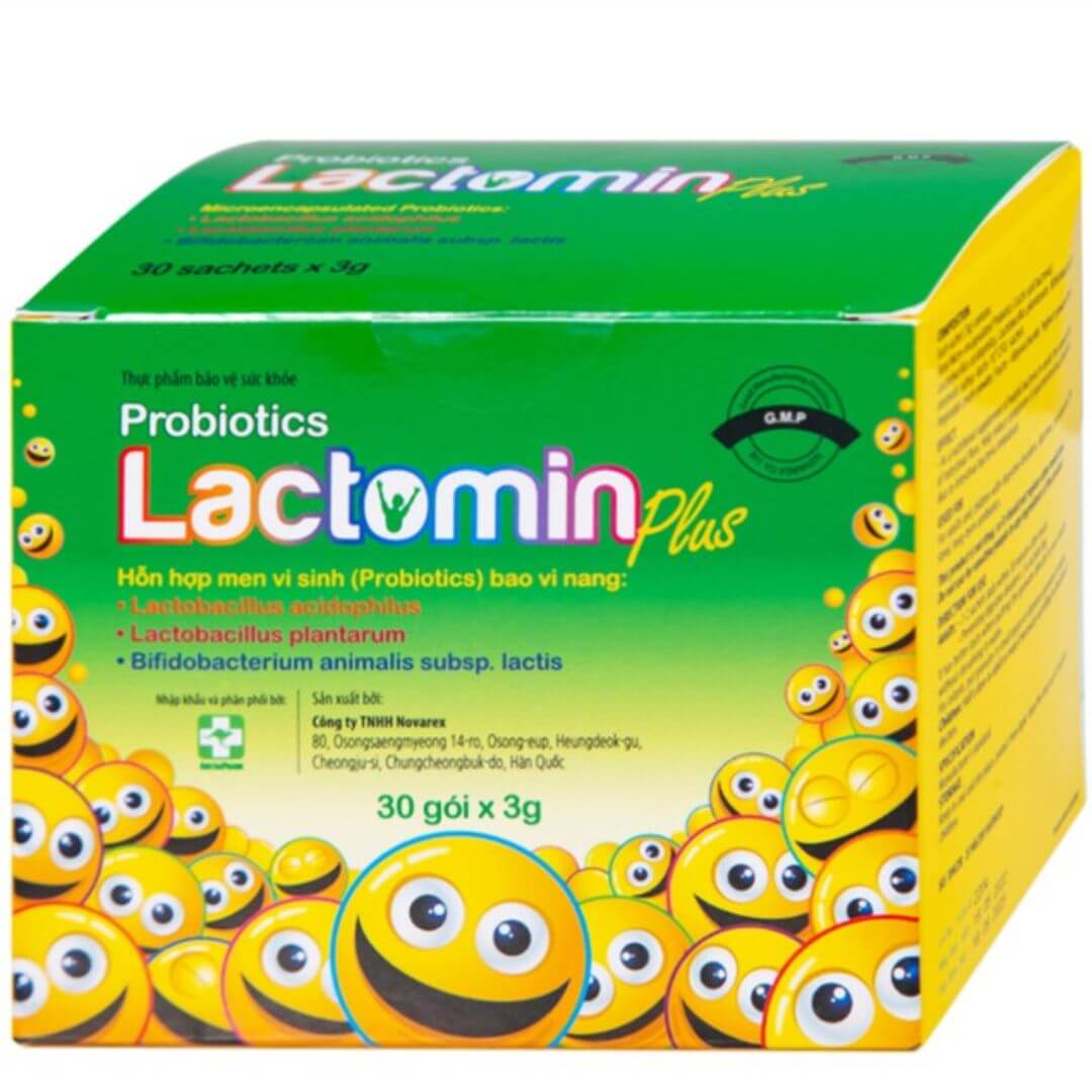 Cốm Probiotics Lactomin Plus bổ sung lợi khuẩn hộp 30 gói x 3g ...