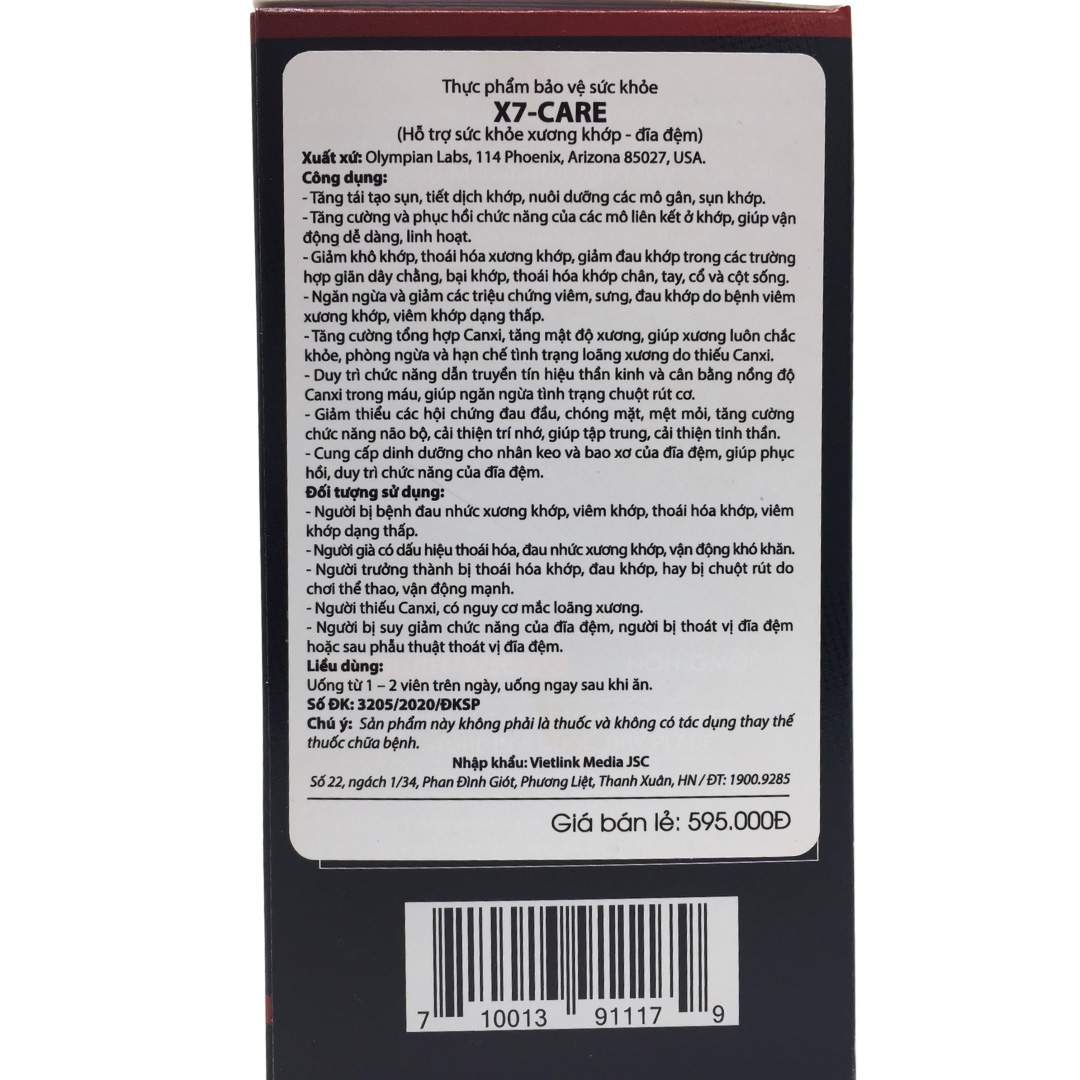 X7 Care - Tăng cường sức khỏe sụn, khớp - Pharmart.vn
