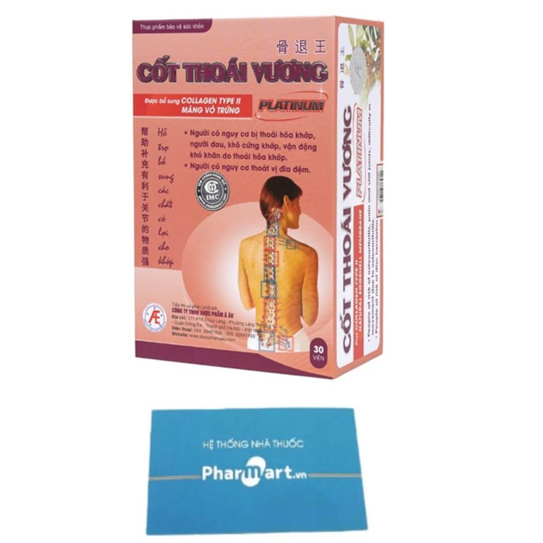 Cốt Thoái Vương Platinum - Giảm thoái hoá đốt sống - Pharmart.vn