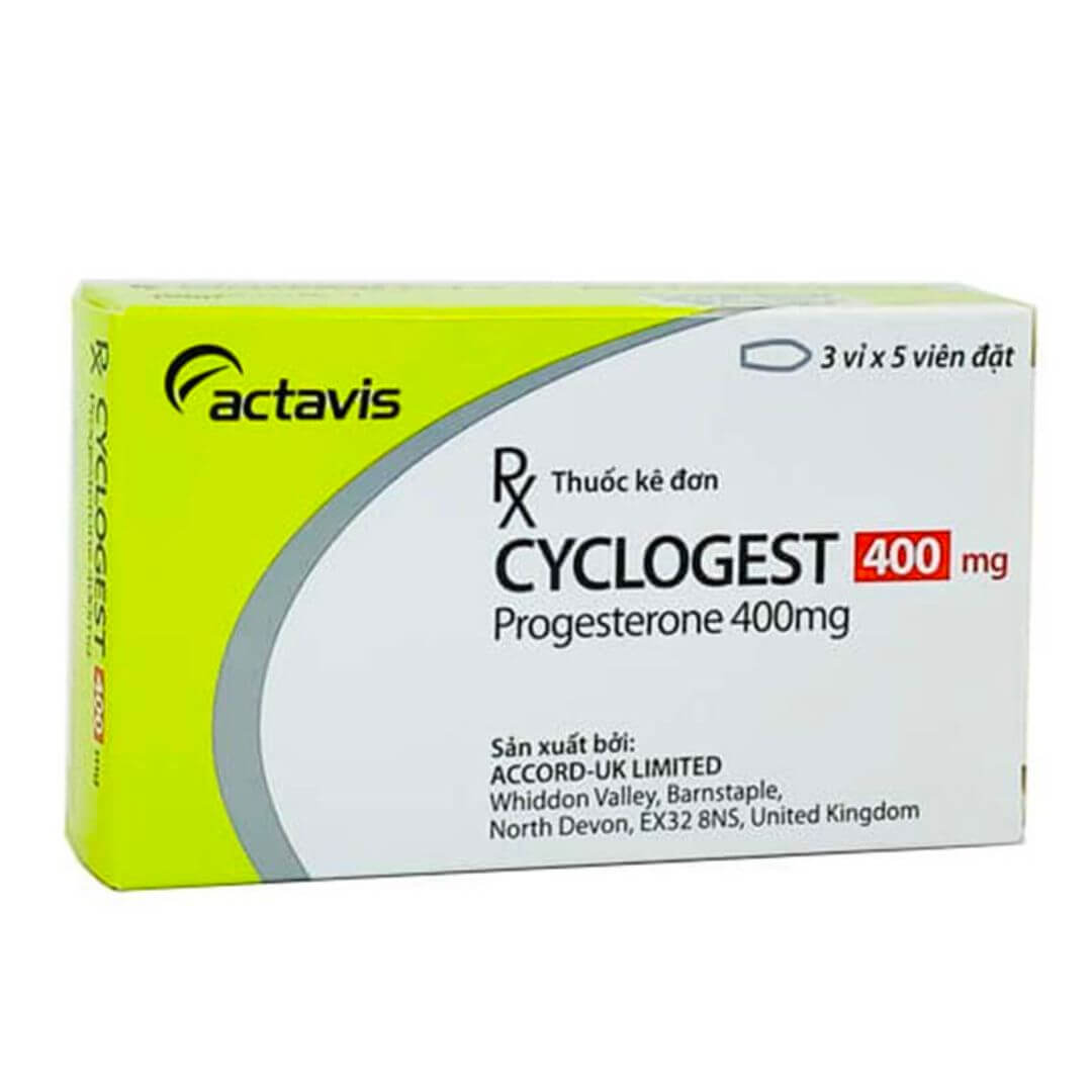 Viên đặt Cyclogest - Điều hòa hoạt động cơ thể phụ nữ - Pharmart.vn