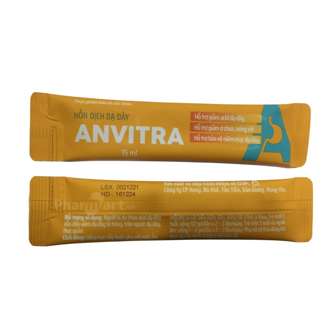 Dạ dày Anvitra màu vàng - Giải pháp cho bệnh trào ngược dạ dày ...