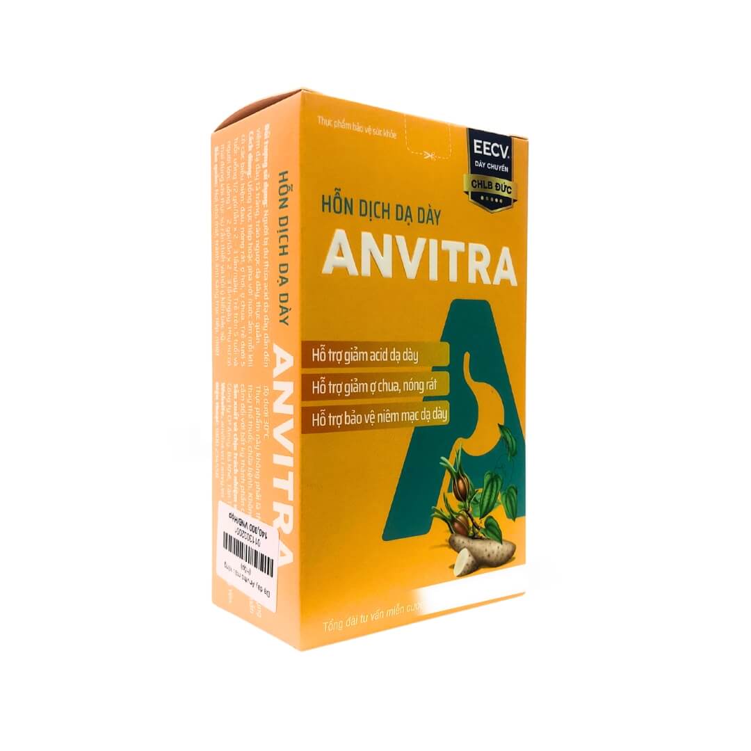 Hỗn dịch Anvitra vàng - Giải pháp cho bệnh trào ngược dạ dày (Hộp 15 ...