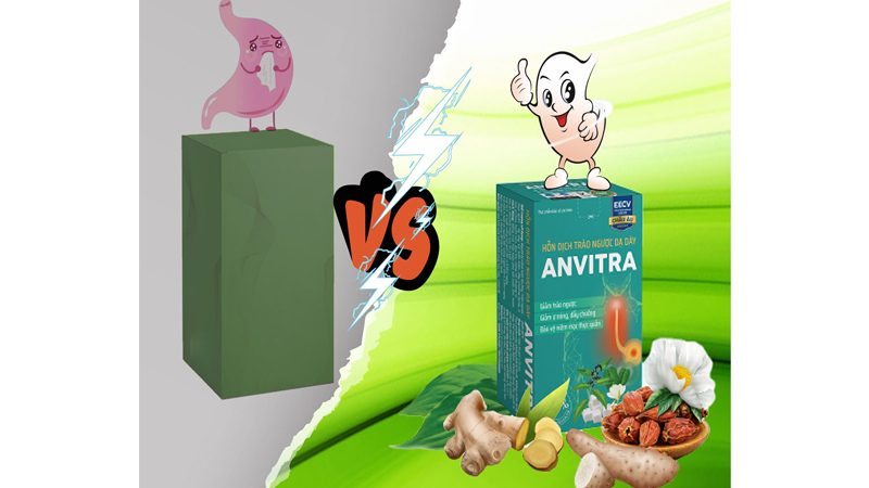 Dạ dày Anvitra màu xanh - Giải pháp cho bệnh trào ngược dạ dày - thực ...