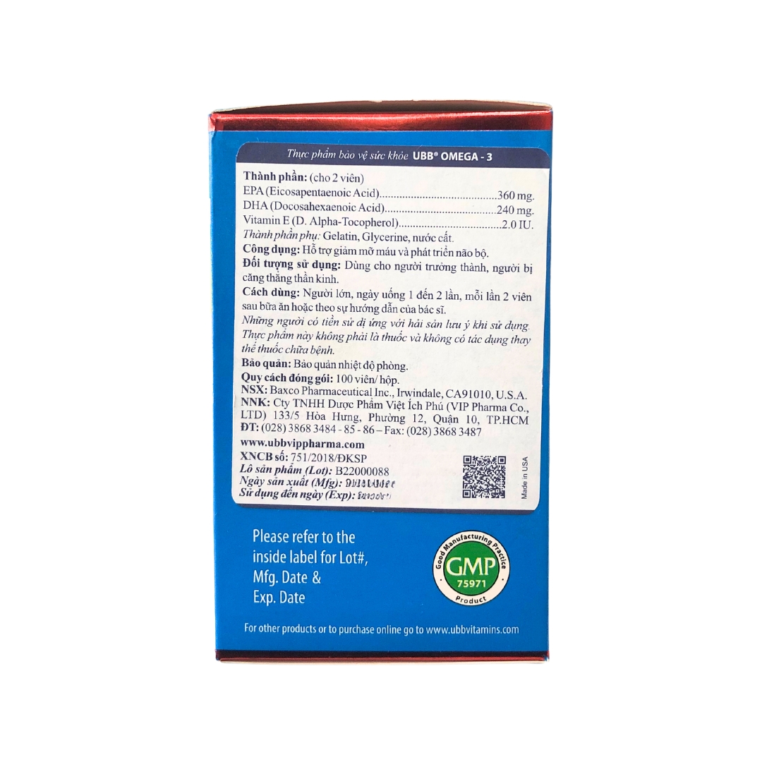 Dầu cá Omega 3 Alaska Fish Oil UBB - Pharmart.vn