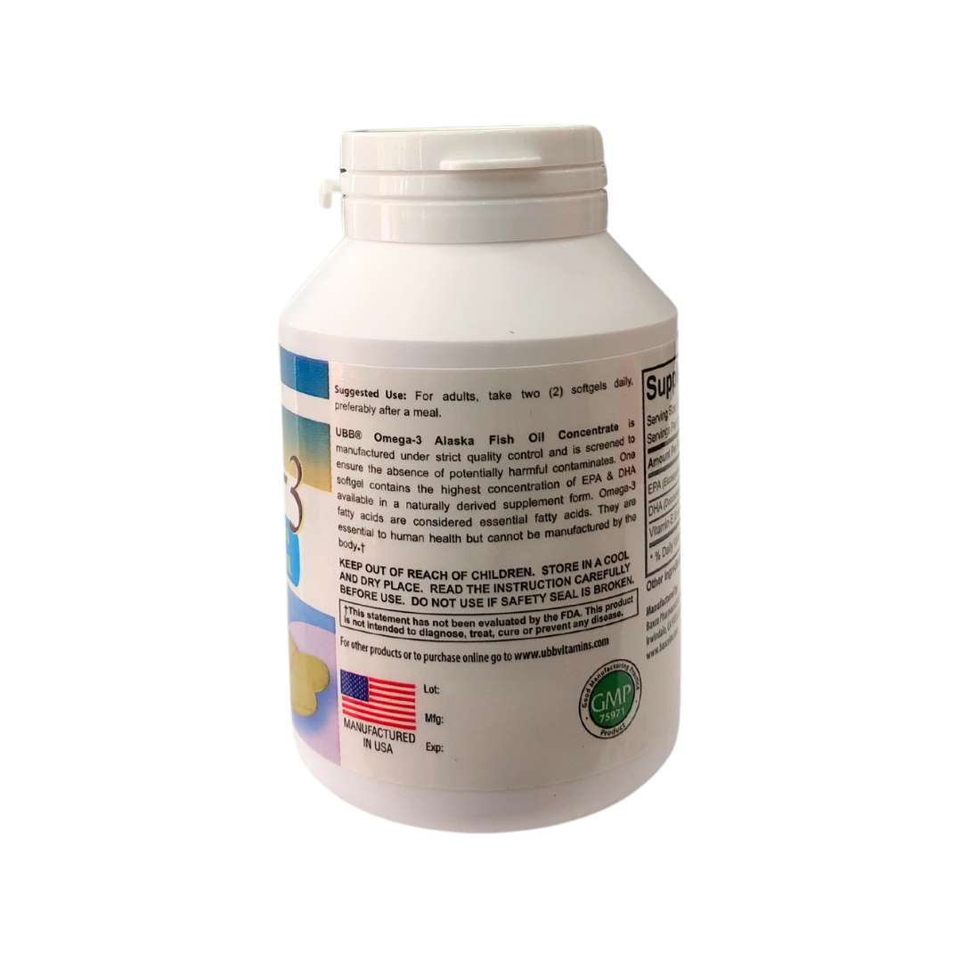 Dầu cá Omega 3 Alaska Fish Oil UBB - Pharmart.vn