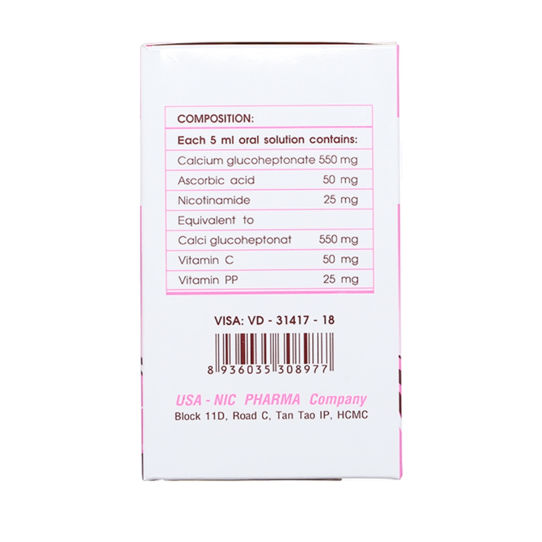 Dung dịch Calcium-Nic - Bổ sung calci - Pharmart.vn