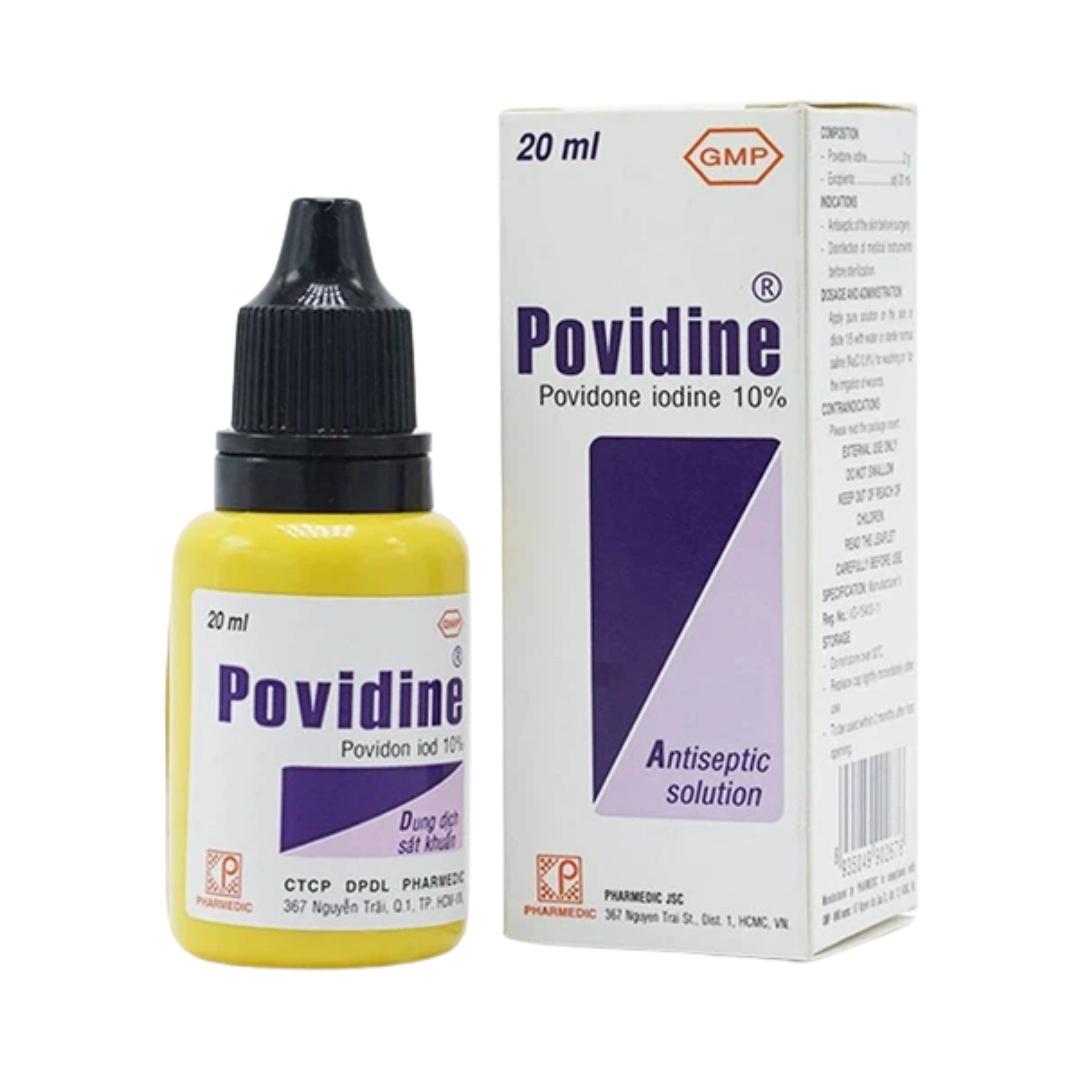 Dung dịch sát khuẩn Povidin 20ml - Pharmart.vn