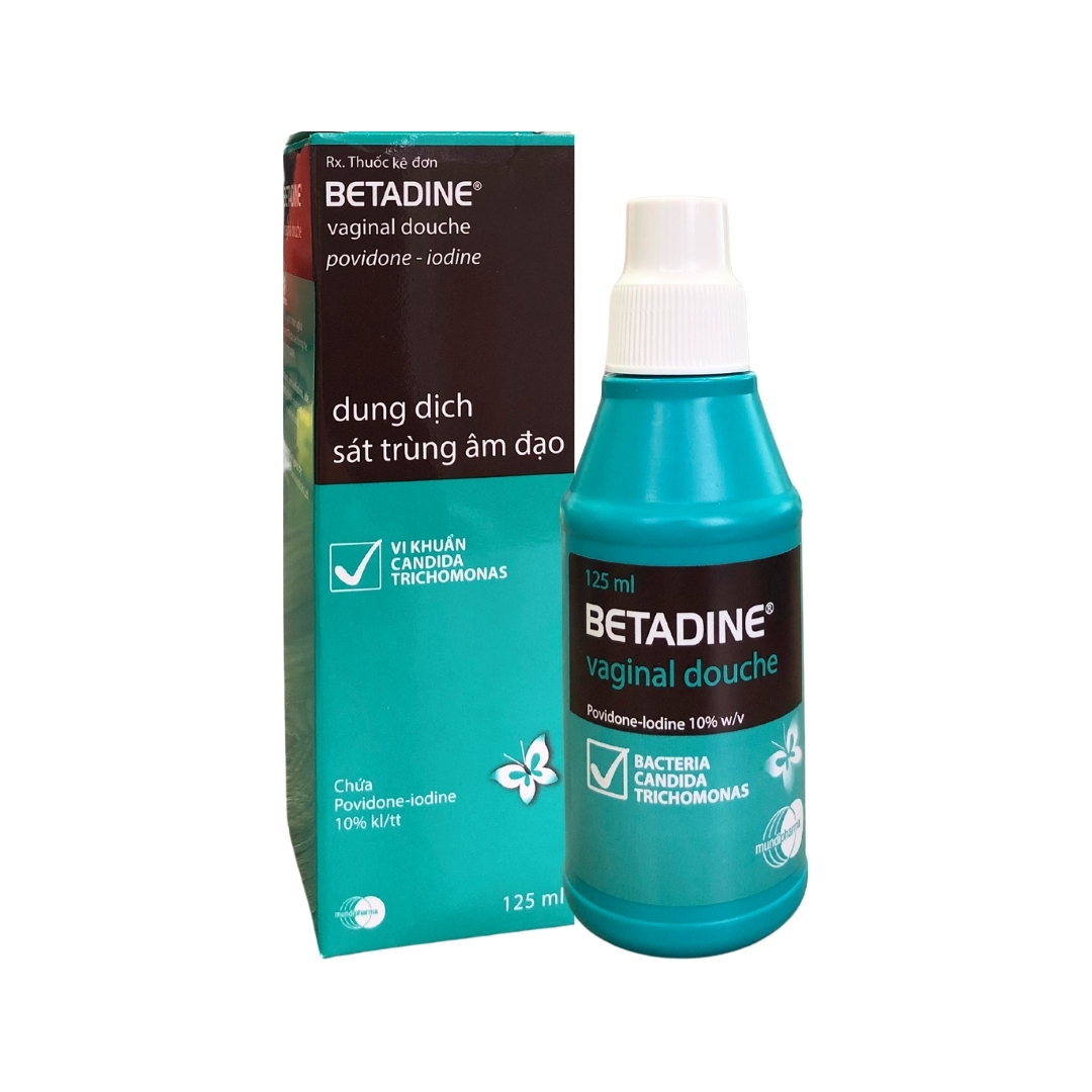 Thuốc dung dịch Betadine (125ml) - Sát trùng âm đạo - Pharmart.vn