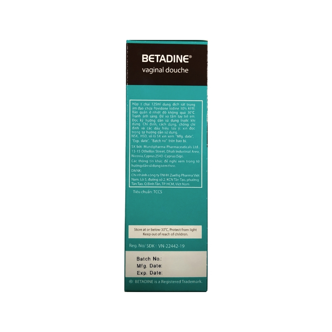 Thuốc dung dịch Betadine (125ml) - Sát trùng âm đạo - Pharmart.vn