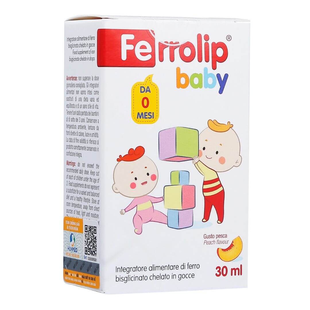 Ferrolip Baby - Hỗ trợ tình trạng thiếu máu cho cơ thể - Pharmart.vn