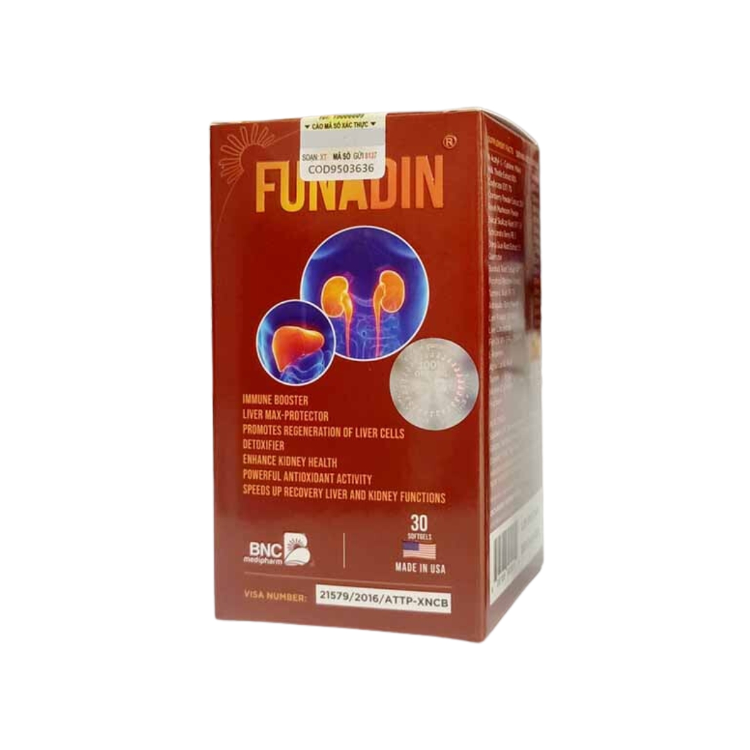 Funadin - Hỗ trợ thanh lọc, giải độc gan lọ 30 viên - Pharmart.vn