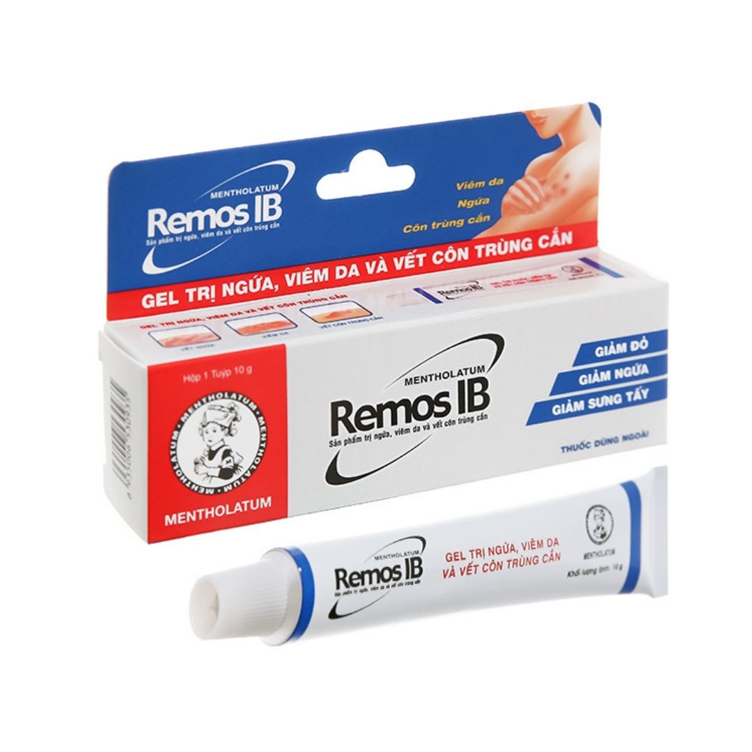 Gel trị ngứa Remos IB Tuýp 10g - Pharmart.vn