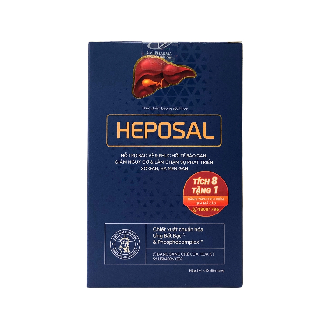 Giải độc gan Heposal - Phục hồi và bảo vệ tế bào gan - Pharmart.vn