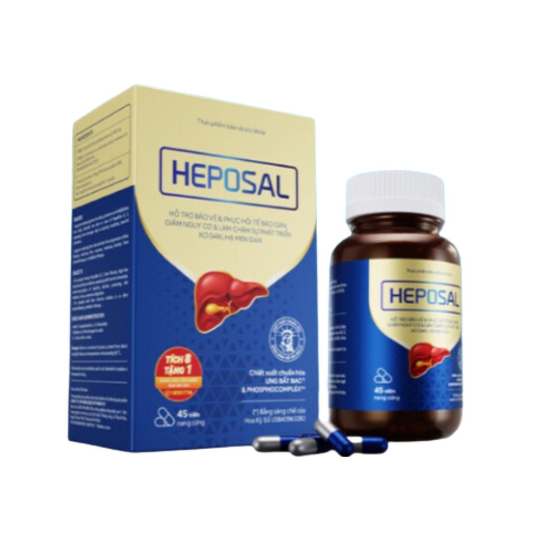 Heposal 45 viên - Phục hồi, bảo vệ tế bào gan - Pharmart.vn