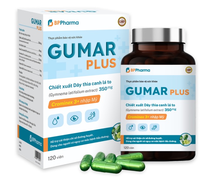 Gumar Plus (hộp 120 viên) - Hỗ trợ điều trị tiểu đường - Pharmart.vn