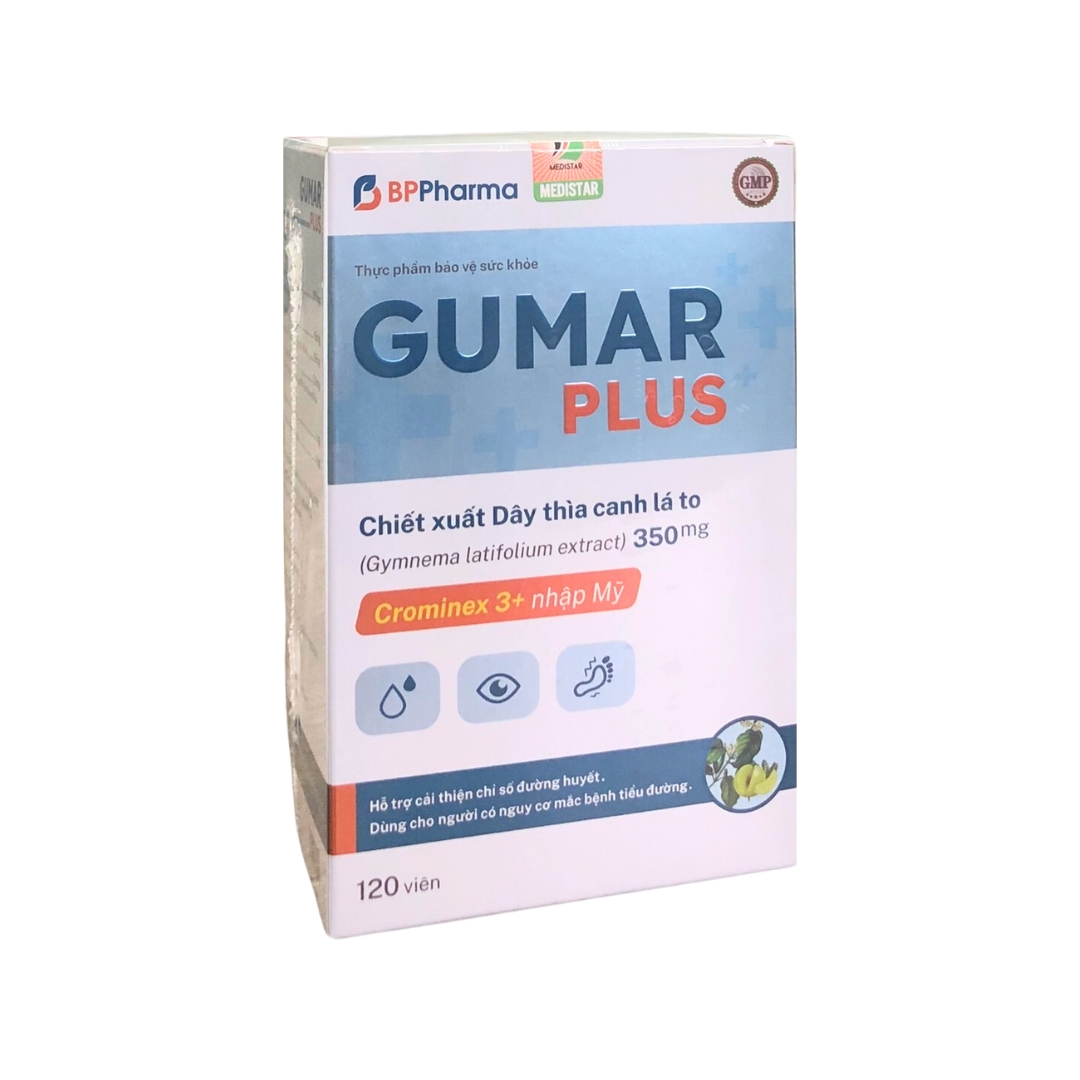 Gumar Plus (hộp 120 viên) - Hỗ trợ điều trị tiểu đường - Pharmart.vn