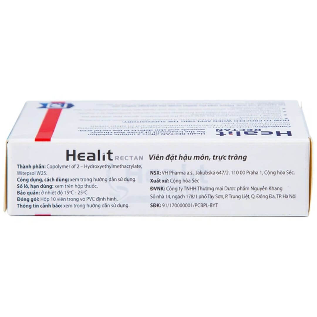 Healit Rectan hộp 2 vỉ x 5 viên đặt Cộng Hòa Séc - Pharmart.vn