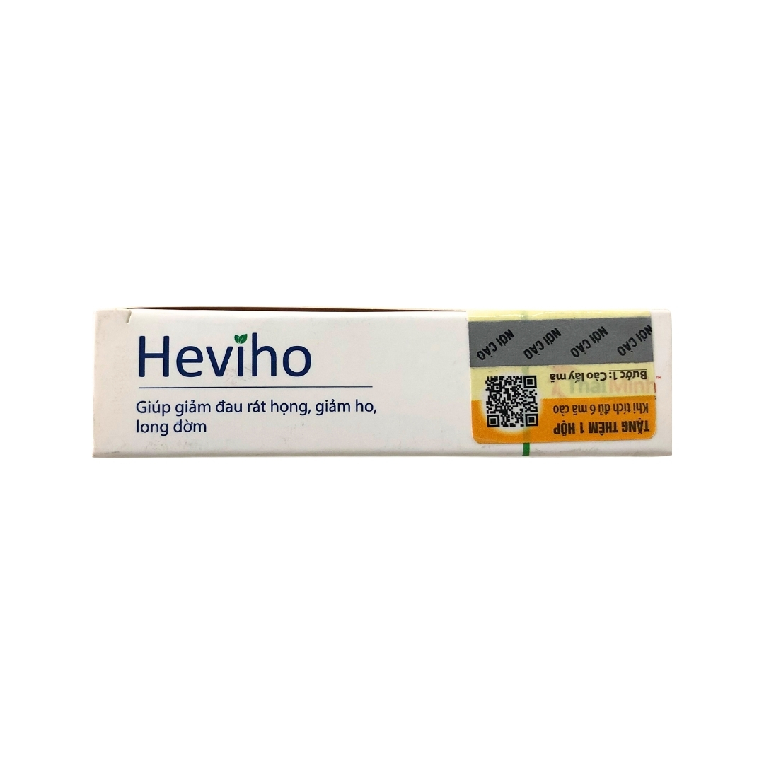 Heviho - Hỗ trợ giảm đau rát họng, giảm ho, long đờm Hộp 20 viên ...