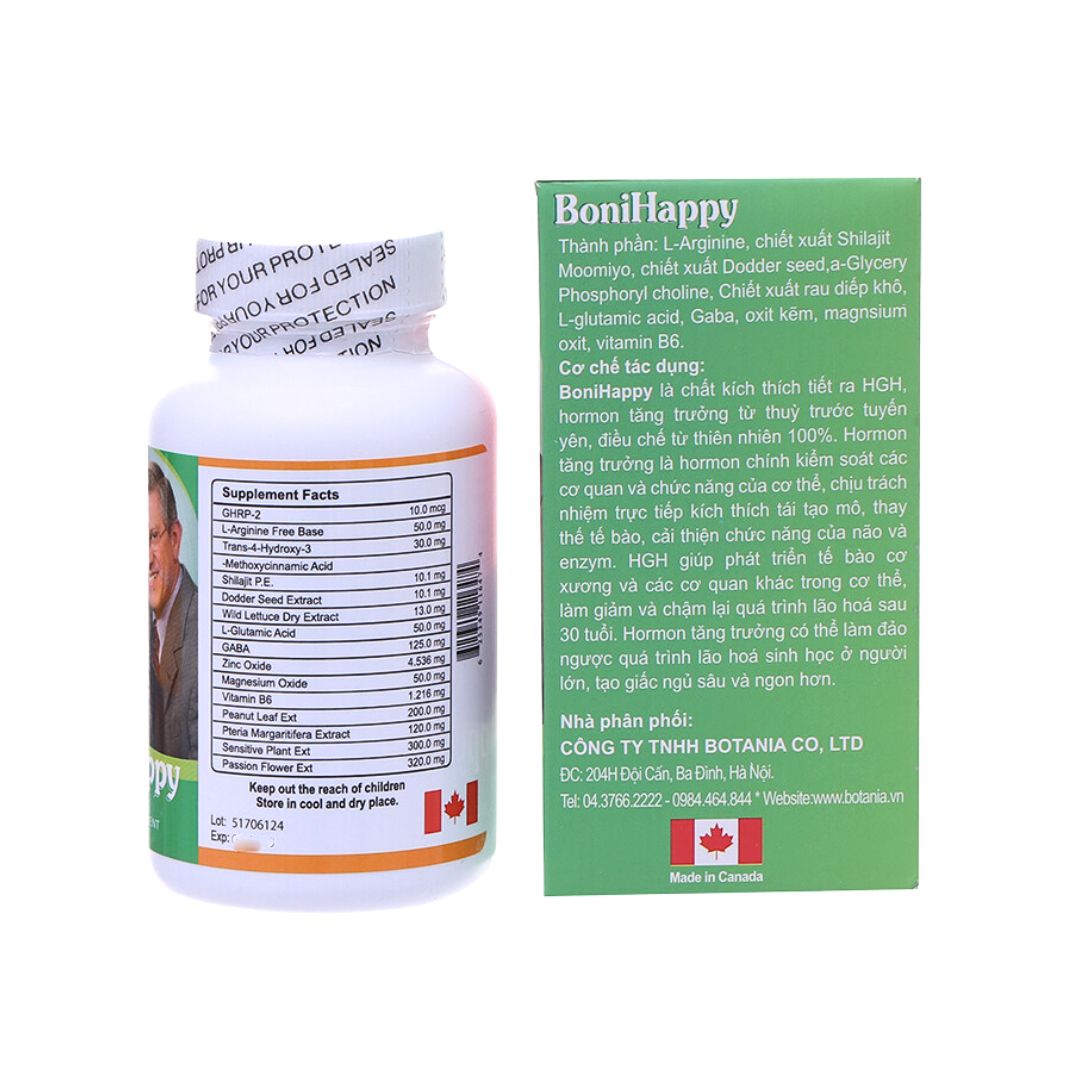 Hỗ trợ điều trị mất ngủ Boni happy - Pharmart.vn