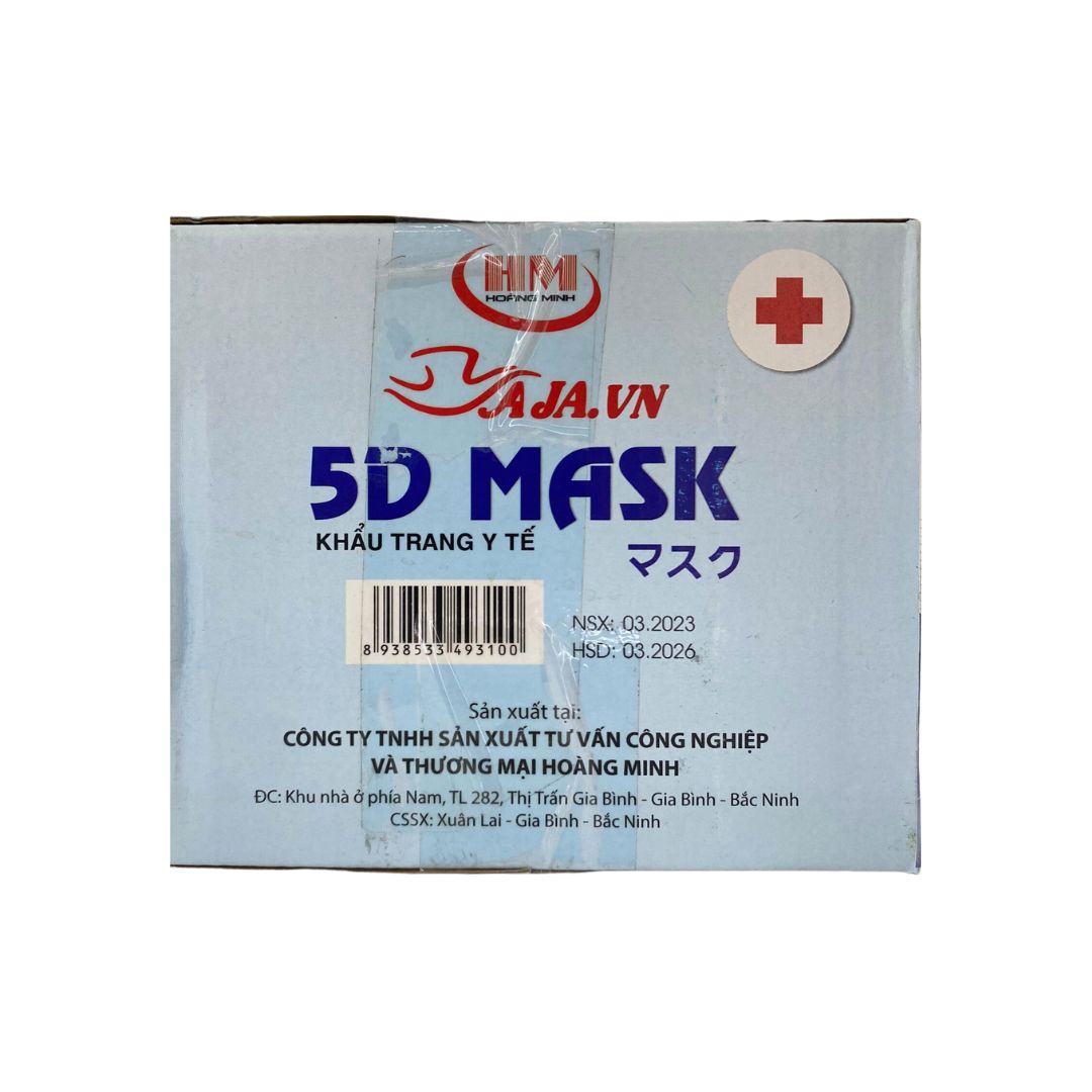 Khẩu trang 5D Mask Hoàng Minh - Kháng khuẩn - Pharmart.vn