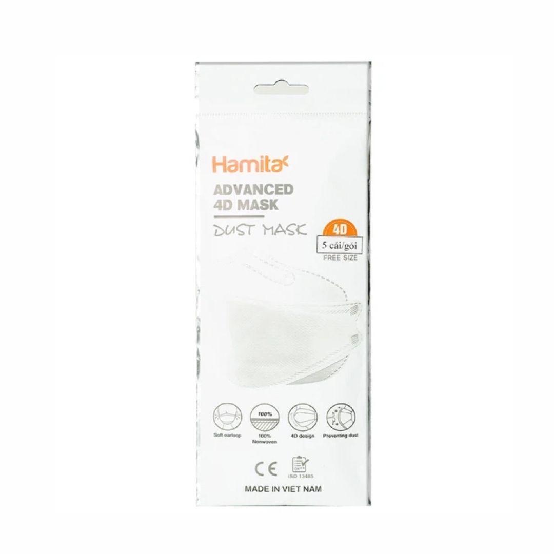 Khẩu Trang Y Tế Người Lớn Hamita Advanced 4D Mask - Pharmart.vn