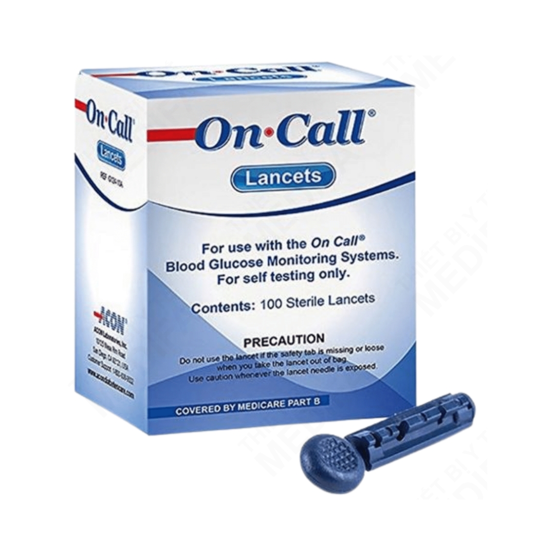 Kim lấy máu On Call Lancets cho máy đo đường huyết On Call Plus chính ...