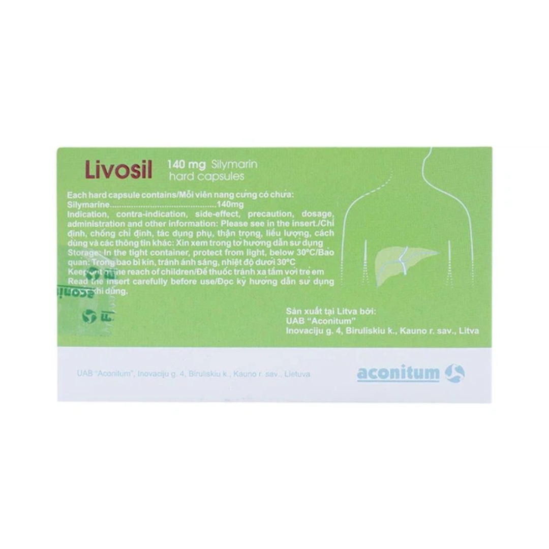 Livosil 140mg - Hỗ trợ điều trị bệnh lý về gan - Pharmart.vn