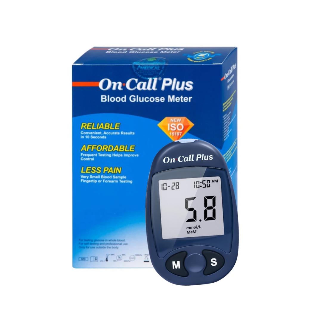 Máy đo đường huyết On Call Plus chính hãng (tặng kèm 10 kim, 25 que ...