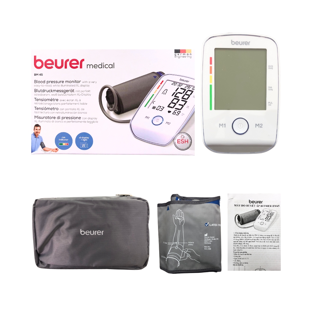 Máy đo huyết áp bắp tay Beurer BM45 chính hãng - Pharmart.vn